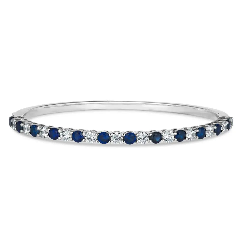 Anna Zuckerman Envy Classic Bangle Bracelet in Blue Sapphire
