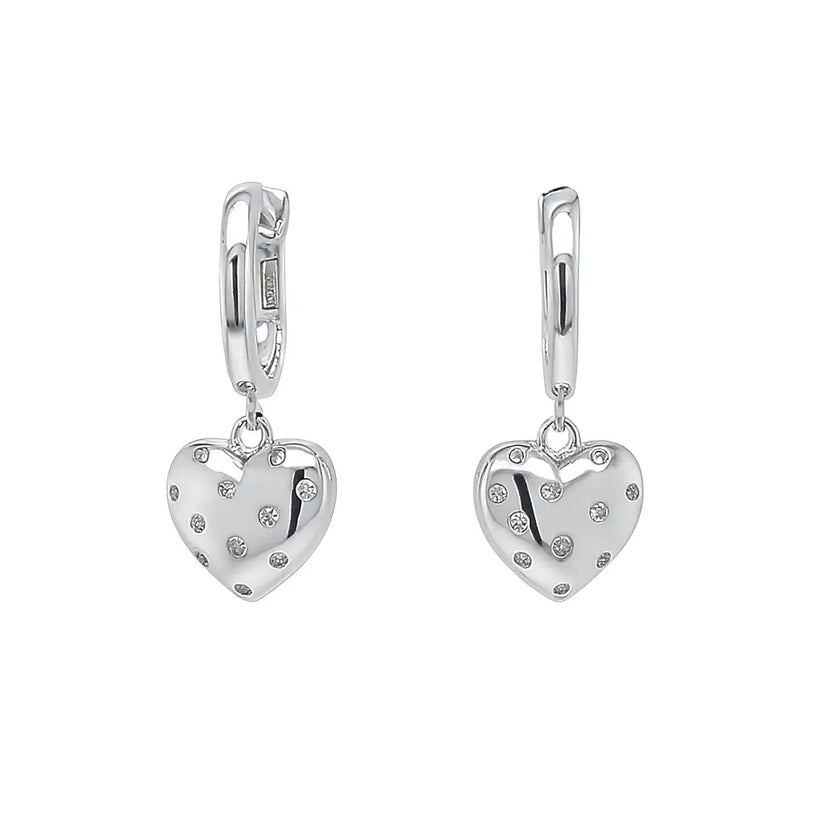 Anna Zuckerman Heart Throb Drops in Platinum