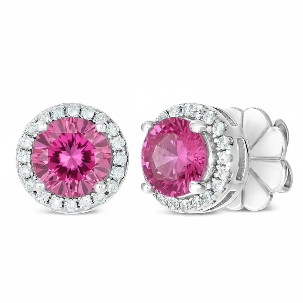 Anna Zuckerman Hello, Halo 2 Carat Diamond Crystalline Studs