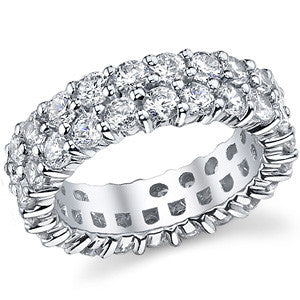 Anna Zuckerman Double Row Infinity Ring 8 Carat